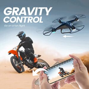 Holy Stone HS110D FPV RC Drone with 1080P HD Camera Live Video 120 Wide Angle WiFi Quadcopter with Gravity Sensor, Voice Control, Gesture Control, Altitude Hold, Headless Mode, 3D Flip RTF 2 Batteries