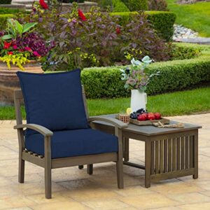 Arden Selections Outdoor Deep Seating Cushion Set 24 x 24, Sapphire Blue Leala