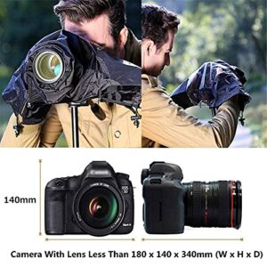 DSLR Mirrorless Camera Rain Cover Sleeve Large Raincoat Dust Proof Protector for Canon EOS R10 R7 R5 R6 Rp Ra R 7D 6D 5D Mark IV III II Rebel T8i T7i T7 T6i T6 T5i SL3 SL2 90D 80D 77D SX70