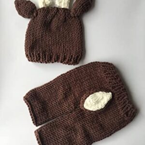 Pinbo® Newborn Baby Photography Prop Crochet Knitted Deer Hat Pants