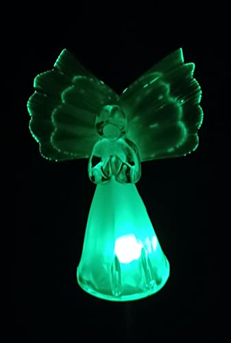 Starry Illuminate 1 PCS Solar Color Changing Style Garden Stake Light Pathway Stake Light (Fiber Wings Angel), Clear