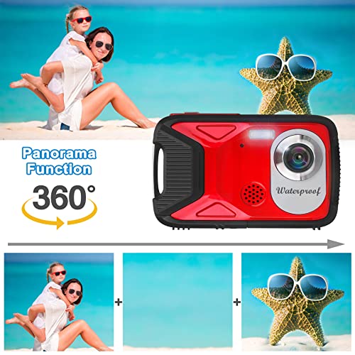 Waterproof Digital Camera HD 1080P 36MP Kids Digital Camera with 32G SD Card Compact Portable Digital Camera,Rechargeable Electronic Mini Vlogging Camera for Kids