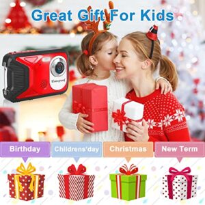 Waterproof Digital Camera HD 1080P 36MP Kids Digital Camera with 32G SD Card Compact Portable Digital Camera,Rechargeable Electronic Mini Vlogging Camera for Kids