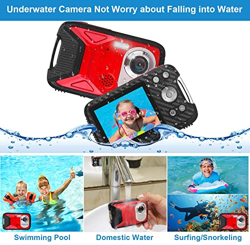 Waterproof Digital Camera HD 1080P 36MP Kids Digital Camera with 32G SD Card Compact Portable Digital Camera,Rechargeable Electronic Mini Vlogging Camera for Kids