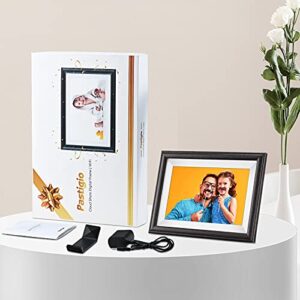 Digital Picture Frame - 10.1 Inch WiFi Digital Photo Frame IPS Touch Screen HD Display, Smart Cloud Photo Frame Share Videos and Photos Instantly by Email or App, 16GB Storage