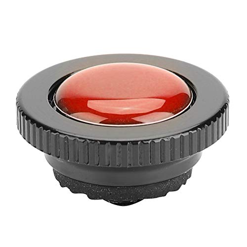 Quick Release Plate Mini Aluminium Alloy Round Quick Release Plate Ultralight Quick Release Plate for Manfrotto Compact Action Tripod (Rojo)