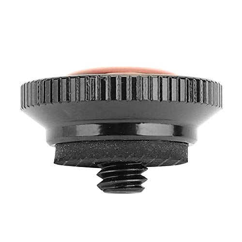 Quick Release Plate Mini Aluminium Alloy Round Quick Release Plate Ultralight Quick Release Plate for Manfrotto Compact Action Tripod (Rojo)