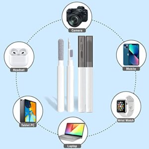 Airpod Cleaner Kit, Airpods Pro Cleaning Pen, Multi-Function Cleaner Kit Soft Brush for Phone Charging Port, Earbuds, Earpods, Earphone, Headphone, iPod, Case, iPhone, ipad, Laptop