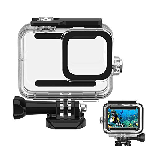 HONGDAK 60M/196FT Waterproof Housing Case for GoPro Hero 8 Black, Protective Underwater Dive Housing Case Shell with Bracket Accessories for Go Pro Hero8 Diving, Surfing, Bicycle, Climbing, Parachute