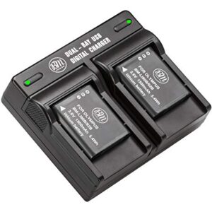 BM Premium 2 LI-90B, LI-92B Batteries and Dual Battery Charger for Olympus Tough TG-6, TG-5, TG-Tracker, Tough SH-1, SH-2, SP100 IHS, Tough TG-1 iHS, TG-2 iHS, TG-3, TG-4, SH-50, SH-60, XZ-2 iHS