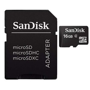 sandisk mobile class4 microsdhc flash memory card- sdsdqm-b35a with adapter 16gb