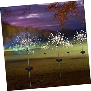 OSALADI 3pcs 153 Lights Party Wire Christmas Outdoor Use Patio Battery Indoor Decorative Firework Solar Yard Plug Garden Effect Landscape Operated Lawn Decor Fairy Stake