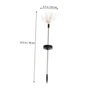 OSALADI 3pcs 153 Lights Party Wire Christmas Outdoor Use Patio Battery Indoor Decorative Firework Solar Yard Plug Garden Effect Landscape Operated Lawn Decor Fairy Stake