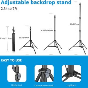 YELANGU 10Ft Photo Backdrop Stand, Adjustable Background Support for Parties. Portable Banner Back Drop Stand for Photography,Wedding and Advertising Display