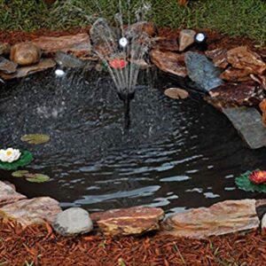 UWIOFF Small Pond Liner, 4 x 7 Feet 20 Mil Pond Skins Pond Liner Black LDPE Pond Liner for Waterfall, Fish Ponds, Garden Fountain(4-Foot by 7-Foot)