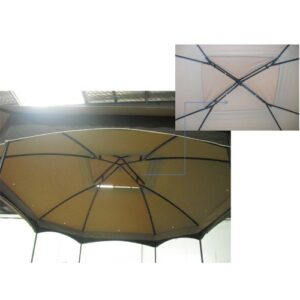 Garden Winds Sienna Octagon Gazebo Replacement Canopy Top Cover