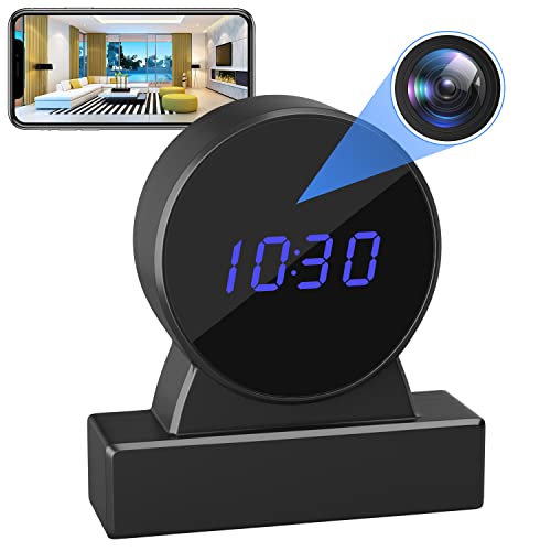 GooSpy Hidden Camera - Spy Camera Clock - FHD1080P - WiFi Small Nanny Cam for Home Security - Strong Night Vision - 140 Degree Wide-Angle