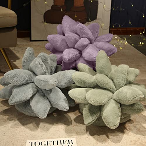 WANYIN 3D Succulent Pillow-9.8 Inches Cute Stuffed Plant Plush Pillows,Soft Succulents Cactus Pillow Novelty Plush Cushion for Garden Bedroom Home Decor