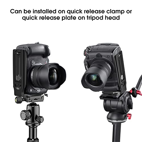 DSLR Camera L Bracket Vertical Horizontal Switching Tripod Quick Release Plate Compatible with Canon Nikon Sony DJI Osmo Ronin Zhiyun Stabilizer Tripod Monopod