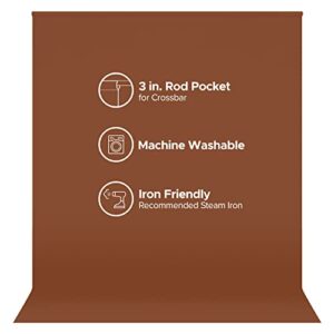 LimoStudio 10 ft. x 12 ft. Brown Backdrop Screen, Soft Brown Background Muslin with Premium Thick Synthetic Fabric, Silk Soft Texture Higher Density 150GSM, for Photo Video, Events, Party, AGG179