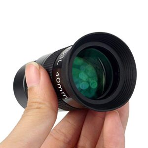 SVBONY Telescope Eyepiece 40mm 1.25 inches Plossl Telescope Lens Fully Multi Green Coated Metal 40 Degree Apparent Field 4 Element Telescope Accessory for Astronomy Telescope