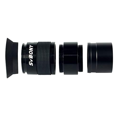 SVBONY Telescope Eyepiece 40mm 1.25 inches Plossl Telescope Lens Fully Multi Green Coated Metal 40 Degree Apparent Field 4 Element Telescope Accessory for Astronomy Telescope