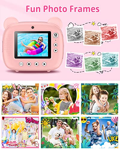 Kids Instant Camera for Toddlers Boys Girls Christmas Birthday Gifts 2.0 Inch Screen 12MP / 1080P HD Video Camera Baby Instant Print Digital Camera