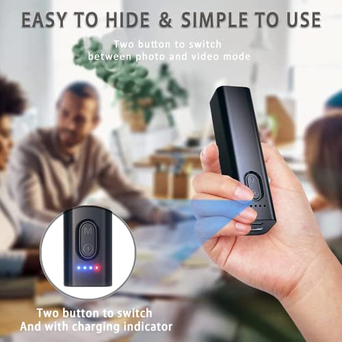 Jukllezan Hidden Camera Power Bank Mini Spy Camera Wireless Small Cameras Nanny Cam Hidden Cameras Portable Security Camera for Car