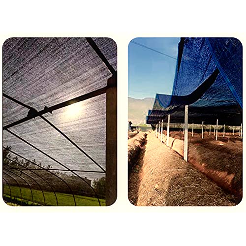 Sunblock Shade Cloth for Plants/Greenhouse Cover/Pool/Barn/Kennel/Pergola, 70% Garden Shade Mesh Tarp 6.5 ft x 10ft with Grommets and 10pcs Bungee Balls Ropes