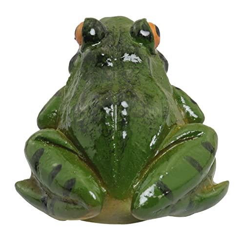 LUORNG 2pcs Resin Simulation Frog Statue Animal Sculpture 6.5x5.5x3.8cm for Home Garden Backyard Outdoor Decoration