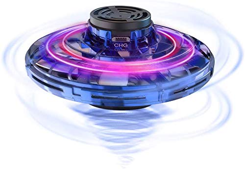 SUPERLIT Flying Spinner, Hand Operated Drones for Kids and Adults, UFO Flying Toy