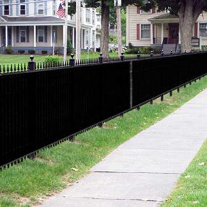 Sunnyglade 6 feet x 50 feet Privacy Screen Fence Heavy Duty Fencing Mesh Shade Net Cover for Wall Garden Yard Backyard (6 ft X 50 ft, Black)