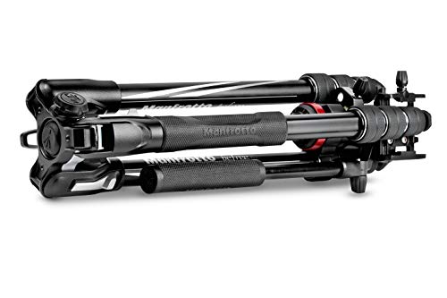 Manfrotto Travel Befree Live Aluminium Tripod Twist, Video Head, Black, Compact (MVKBFRT-LIVEUS)