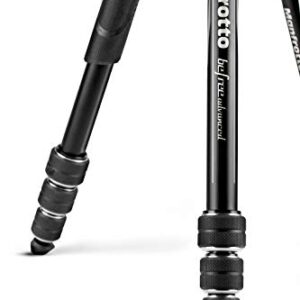 Manfrotto Travel Befree Live Aluminium Tripod Twist, Video Head, Black, Compact (MVKBFRT-LIVEUS)