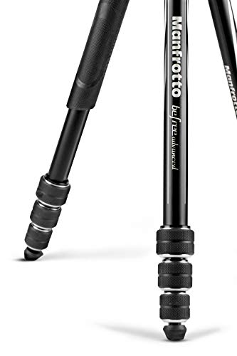 Manfrotto Travel Befree Live Aluminium Tripod Twist, Video Head, Black, Compact (MVKBFRT-LIVEUS)