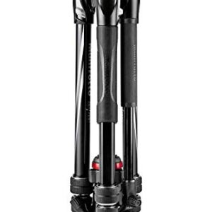 Manfrotto Travel Befree Live Aluminium Tripod Twist, Video Head, Black, Compact (MVKBFRT-LIVEUS)