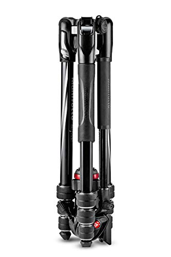 Manfrotto Travel Befree Live Aluminium Tripod Twist, Video Head, Black, Compact (MVKBFRT-LIVEUS)