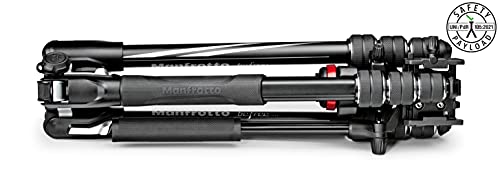 Manfrotto Travel Befree Live Aluminium Tripod Twist, Video Head, Black, Compact (MVKBFRT-LIVEUS)