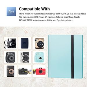 432 Pockets Photo Album for Fujifilm Instax Mini Camera, Polaroid Snap PIC-300 Z2300 Instant Camera, 2x3 Photo Album Book for Fujifilm Instax Mini 11 12 9 Evo 90 70 40 8 7 LiPlay Instant Camera(Blue)