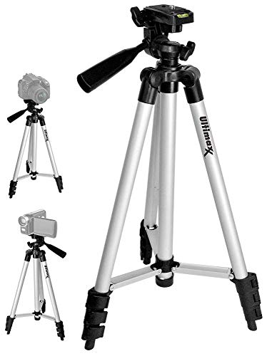 Ultimaxx 50" Inch Lightweight Portable Camera Tripod Stand with Carrying Bag for Sony, Nikon, Canon, Olympus, Pentax, Panasonic, Samsung Cameras and Camcorders