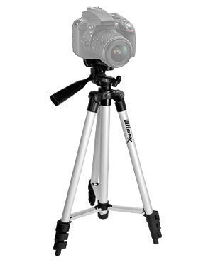 Ultimaxx 50" Inch Lightweight Portable Camera Tripod Stand with Carrying Bag for Sony, Nikon, Canon, Olympus, Pentax, Panasonic, Samsung Cameras and Camcorders