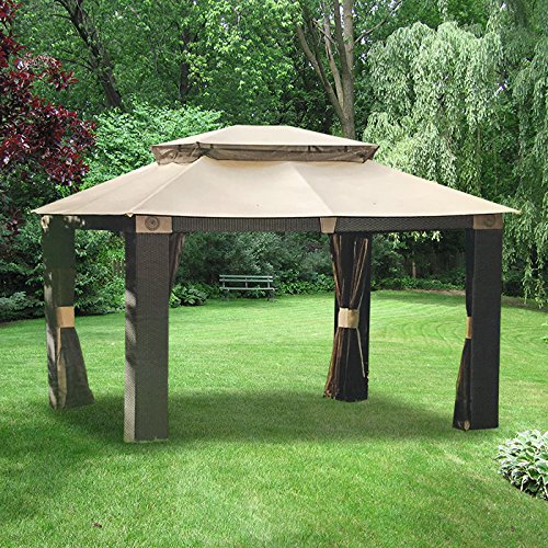 Garden Winds Replacement Canopy for The Antigua Gazebo - Riplock 350 - Beige