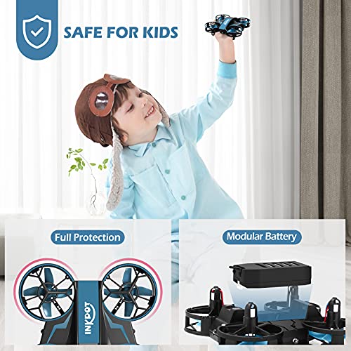 Mini Drone for Kids,INKPOT I06 RC Drone with 3 Level Mode for Beginners - Altitude Hold,Auto Rotating,3D Flip, Headless Mode,Indoor Quadcopter Gift Toys for Boys Girls