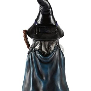 EXQUAILTY Outdoor Witches Statue Halloween Decor, Witch Hand Hold Solar LED Ball and Magic Wand Solar Light Garden Sculptures, Lawn Yard Art Decoration