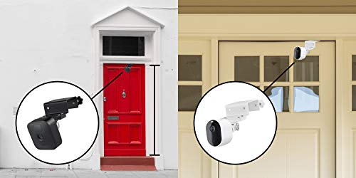 Wasserstein Door Mount Compatible with Wyze, Blink, Ring, Arlo and Eufy Camera - Easy to Mount Accessory in Apartments and Indoor, No Drilling Required