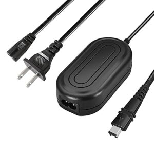 tkdy ca-110 camcorder charger ca110 power cable kit for canon vixia hf m50 r800 r80 r700 r500 m52 m500 hf-r70 hf-r72 hf-r700 r50 r52 r60 r200 r300, legria hf r206 r26 cameras ac adapter.