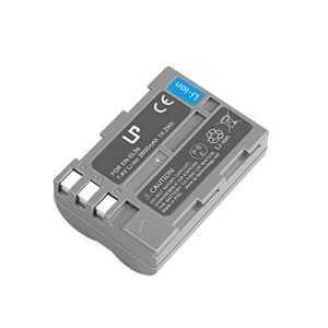 lp en-el3e battery, battery, replacement for nikon en el3e, el3, el3a, compatible with nikon d700, d300s, d300, d200, d100, d90, d80, d70s, d70, d50, mh-18, mh-18a, mh-19, mb-d200, mb-d10 & more