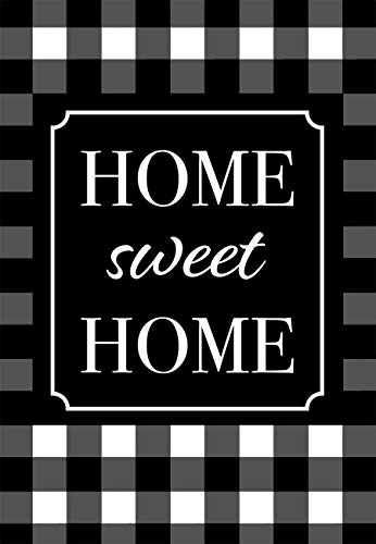 Home Sweet Home Checkers Spring Garden Flag 12.5" x 18" Briarwood Lane