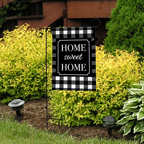 Home Sweet Home Checkers Spring Garden Flag 12.5" x 18" Briarwood Lane