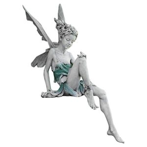 sitting fairy statue garden ornament resin craft landscaping yard decoration park gift lawn decoration home patio garden